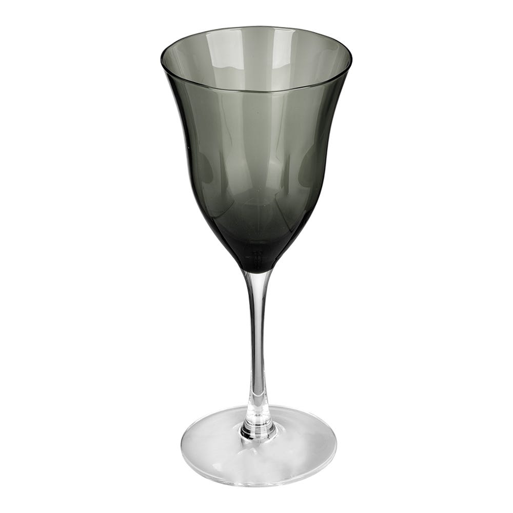 Copa de vidrio para vino blanco 200 ml Meridian humo Q123004 Qualia ...