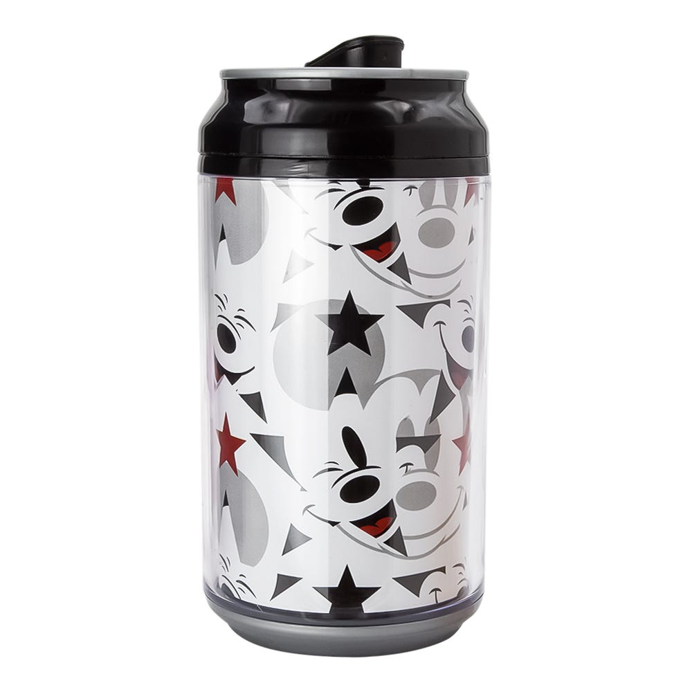 Termo de plástico doble pared forma de lata 350 ml Mickey 1659-166 Cool ...